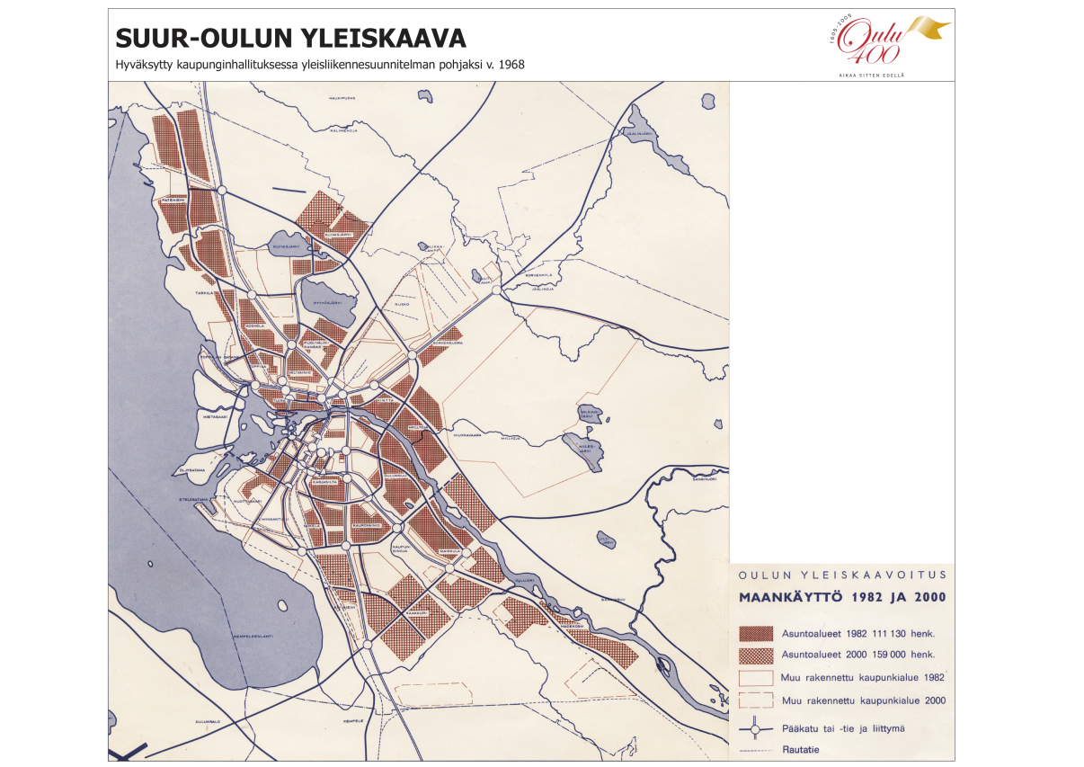 Historialliset yleiskaavat (Oulu 400v) | Kaavoitus | Oulun kaupunki